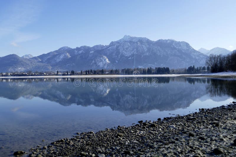 Lake Forggensee in Bavaria, Germany Stock Photo - Image of allgau ...