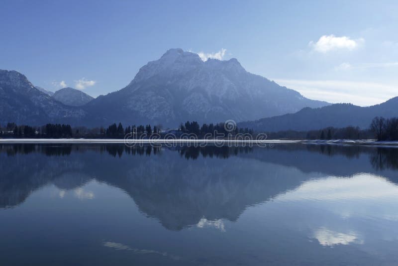 Lake Forggensee in Bavaria, Germany Stock Image - Image of tour, hiking ...