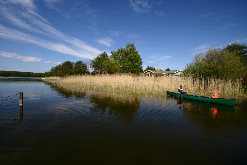 Lake fun stock image. Image of family, outdoor, father - 1277267
