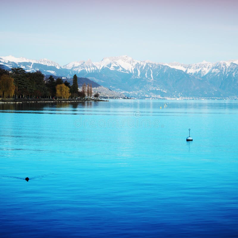 Lake geneva stock image. Image of nature, morning, leman - 17322505