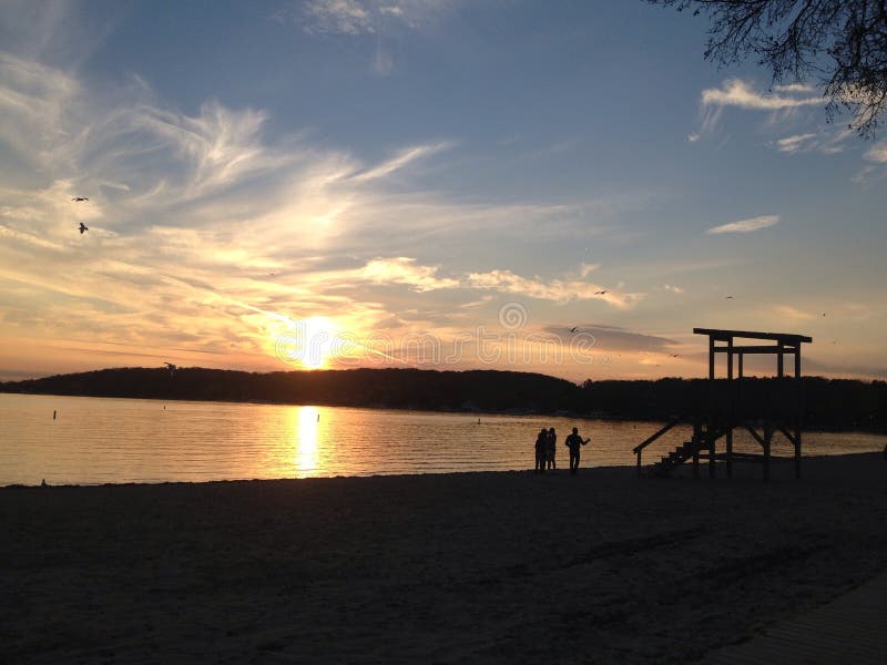 Welcome To Lake Geneva Sign Editorial Stock Photo - Image of purple ...