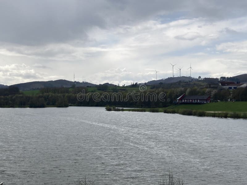 A Lake in Germany in a Hilly Area Stock Photo - Image of camera, travel ...