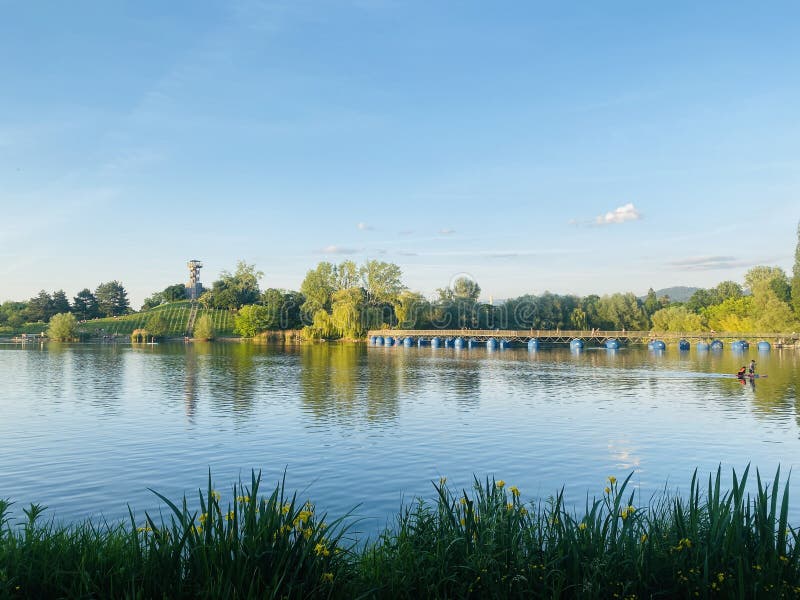 Lake in Germany editorial image. Image of landscape - 248493775