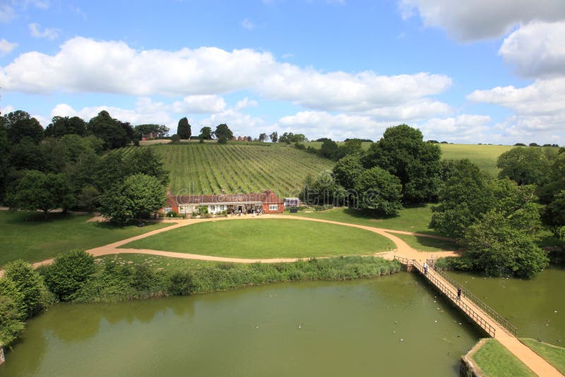 Lake and grassland in Kent editorial stock photo. Image of british ...