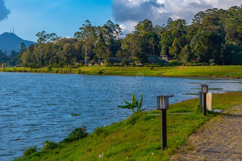 Lake Gregory at Nuwara Eliya, Sri Lanka Stock Image - Image of town ...