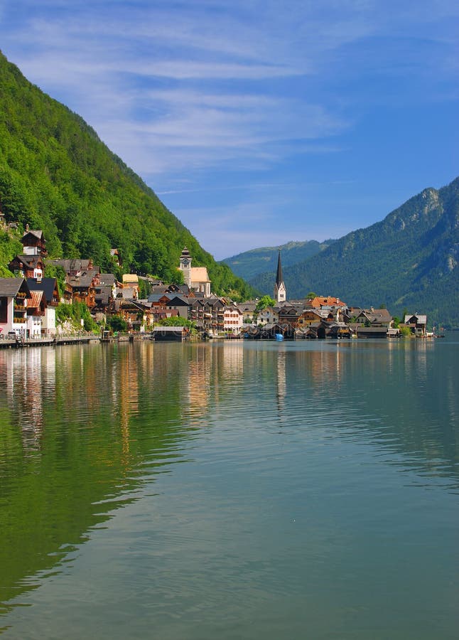 Lake Hallstatt,Austria stock photo. Image of hallstaetter - 23015818