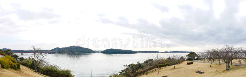 Lake Hamana Brackish Lagoon in Shizuoka Prefecture of Japan Stock Image ...