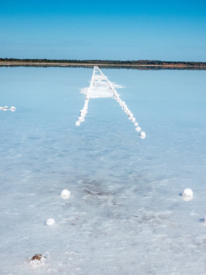 Lake Hart in South Australia Stock Image - Image of frost, line: 257004143