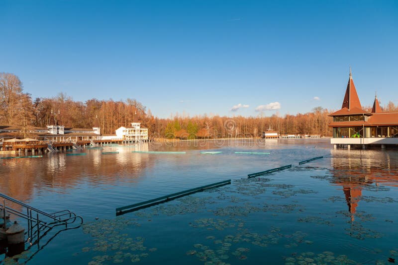 Lake Heviz, the 2nd Largest Natural Thermal Lake in Hungary Stock Image ...