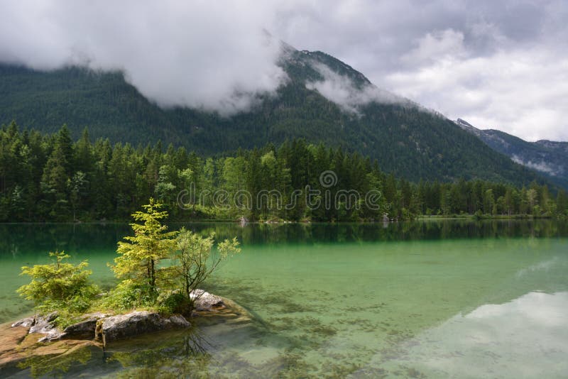 Lake Hintersee stock image. Image of ramsau, destinations - 95729443