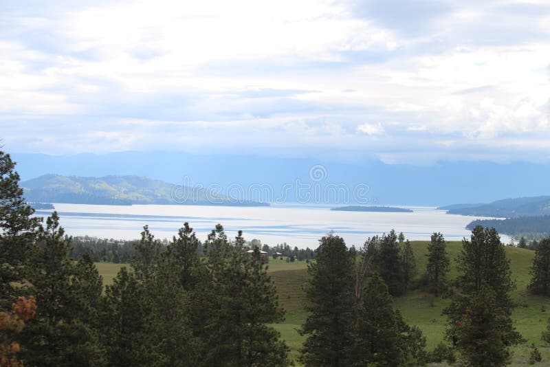 Lake on the Horizon stock photo. Image of nature, horizon - 162800594
