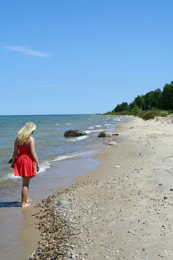 Lake Huron Beach Area stock image. Image of scenic, huron - 15847407