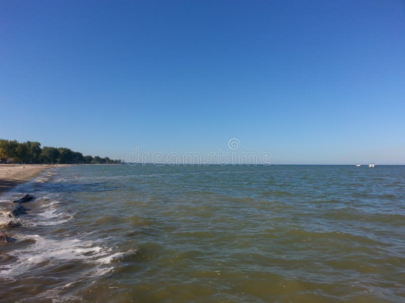 Lake Huron stock image. Image of fall, summer, color - 49711357