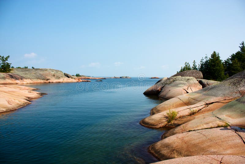 Lake Huron stock photo. Image of tree, brown, landscape - 40835970