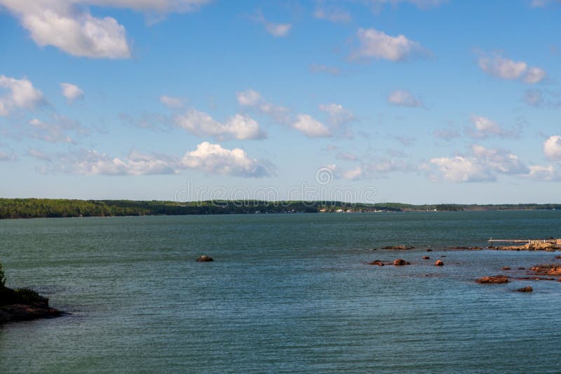 Lake Huron Shoreline in Summer Sun Stock Photo - Image of lake, summer ...