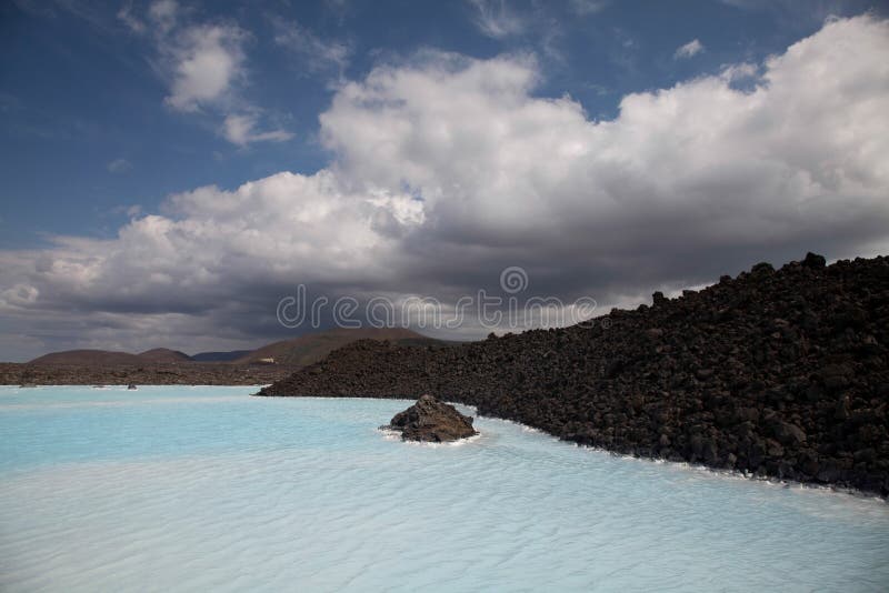 Lake Iceland, Bright Colorful Vivid Theme Stock Photo - Image of ...