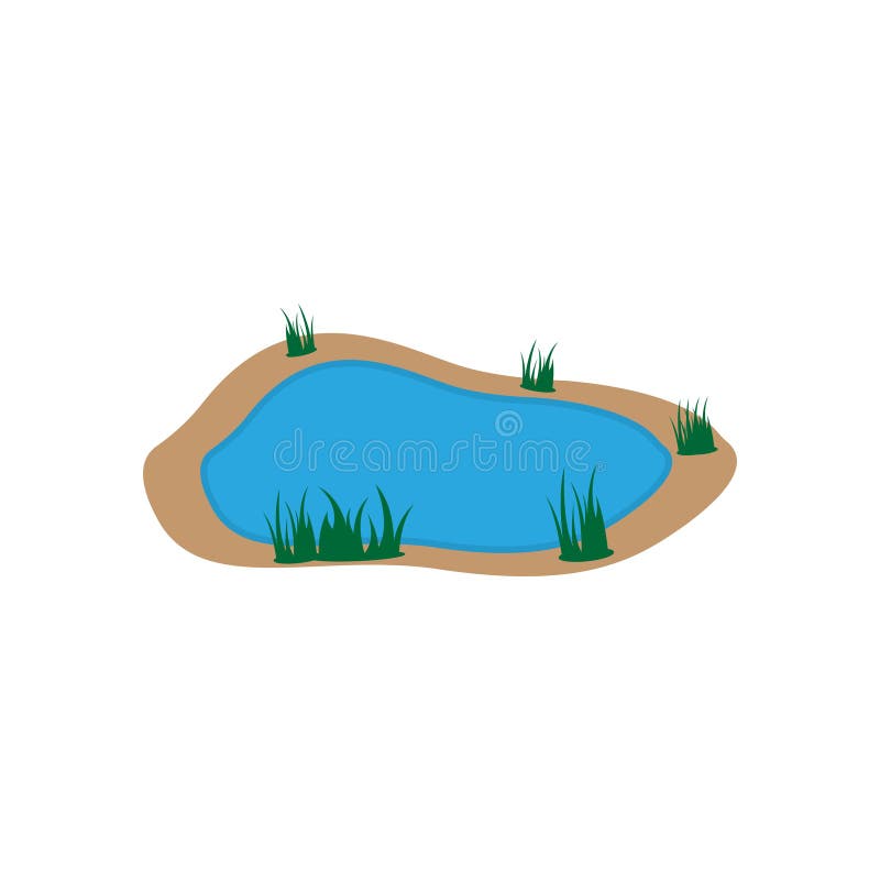 Lake Icon Design Template Vector Isolated Illustration Stock ...
