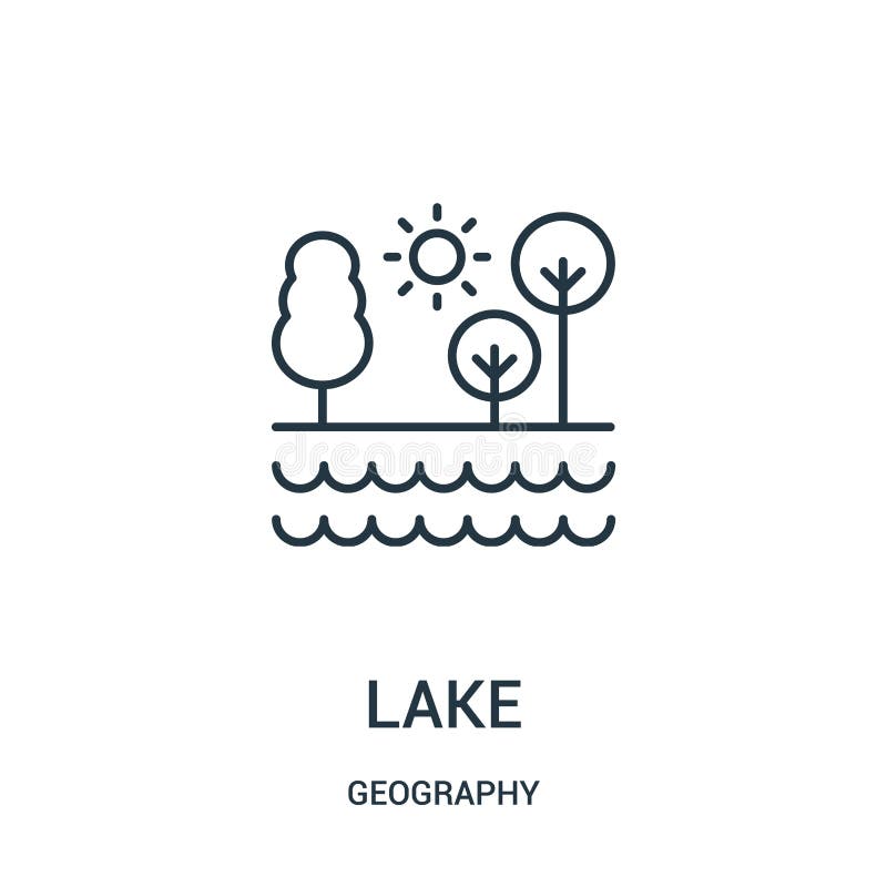 Lake Icon or Logo Isolated Sign Symbol Vector Illustration Stock Vector ...