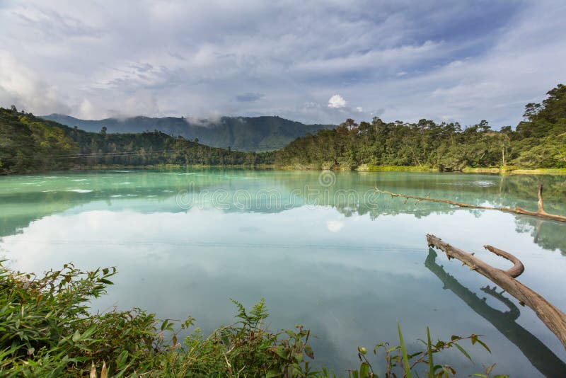Lake in Indonesia stock photo. Image of color, nature - 55191552