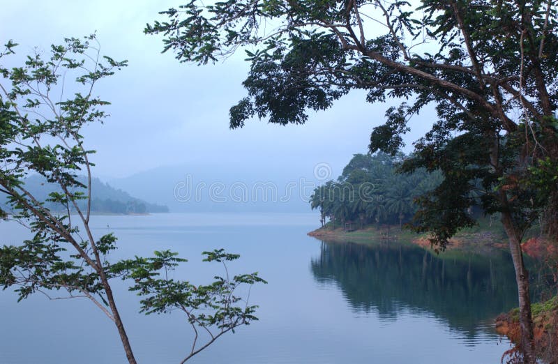 Lake Kenyir stock photo. Image of river, mountain, asia - 646102