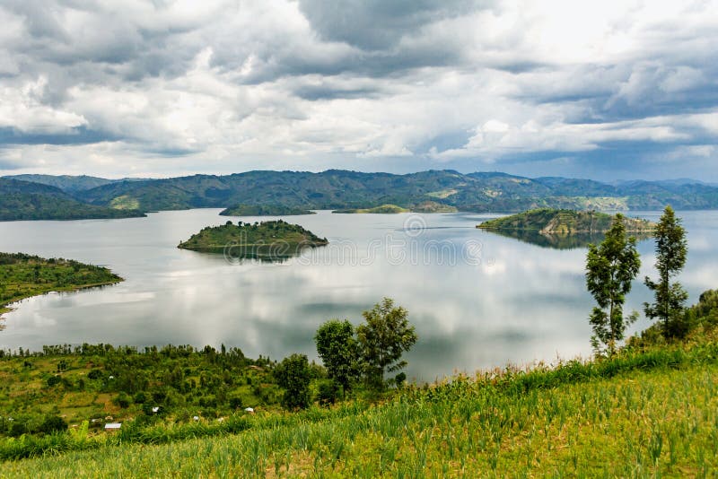 Lake Kivu in Rwanda stock photo. Image of scenery, summer - 143756608