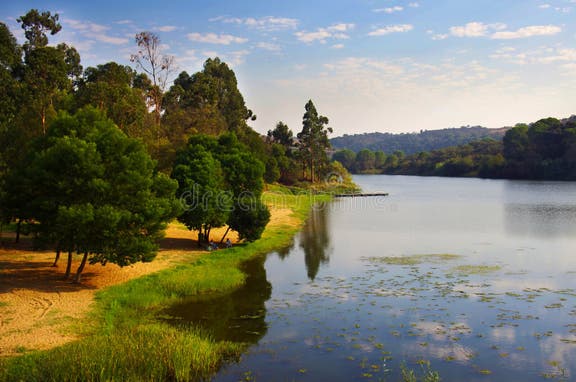 Lake Landscape stock image. Image of fall, park, lake - 22159733