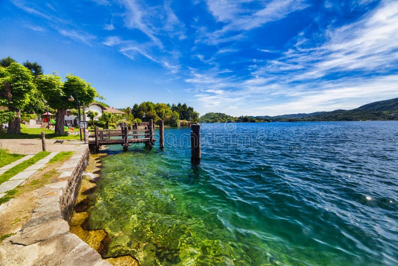 Lake landscape blue sky stock image. Image of landscape - 134438637