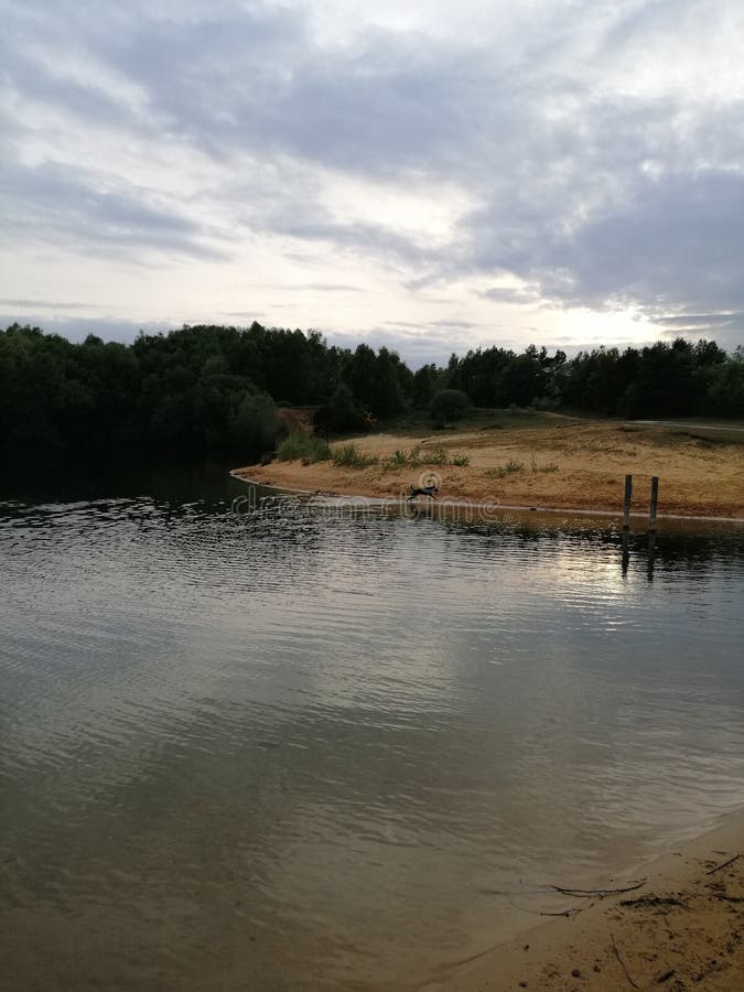 Lake of light stock image. Image of reflection, skyline - 147054227