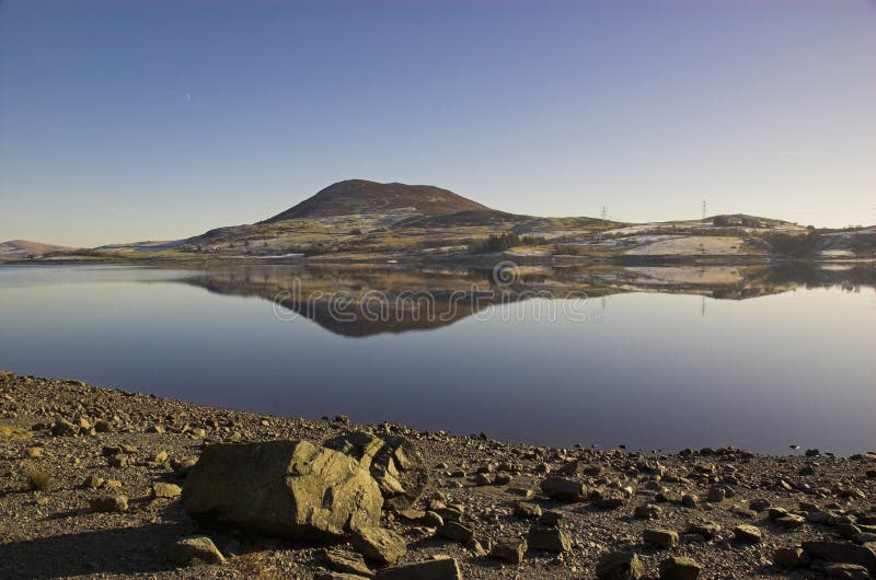 Lake Llyn Celyn in Snowdonia Wales Stock Photo - Image of wales, lake ...