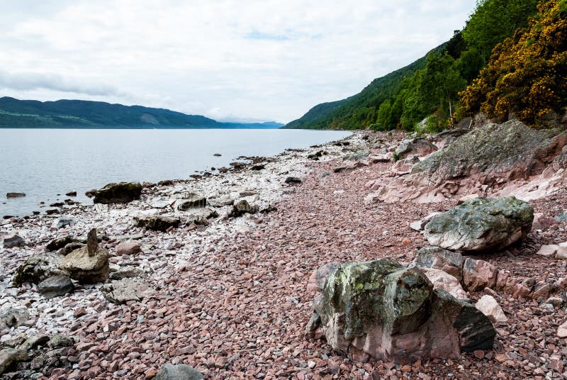 Lake Loch Ness, Scotland stock image. Image of cliff - 81297289