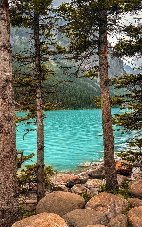 Lake Louise in Banff National Park, Canada Stock Image - Image of banff ...