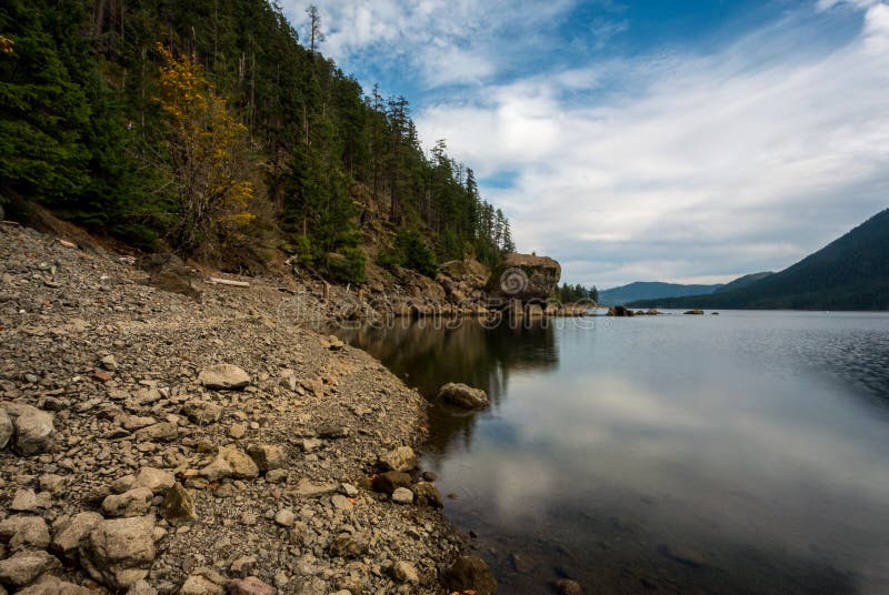 Lake at Low Water stock photo. Image of rocks, water - 91524966
