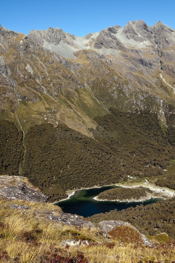 Lake Mackenzie - Routeburn Track Stock Image - Image of green, mountain ...