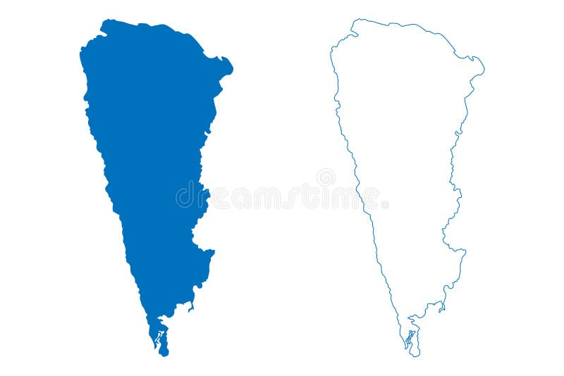 Lake Mainit Republic of the Philippines, Mindanao Map Vector ...