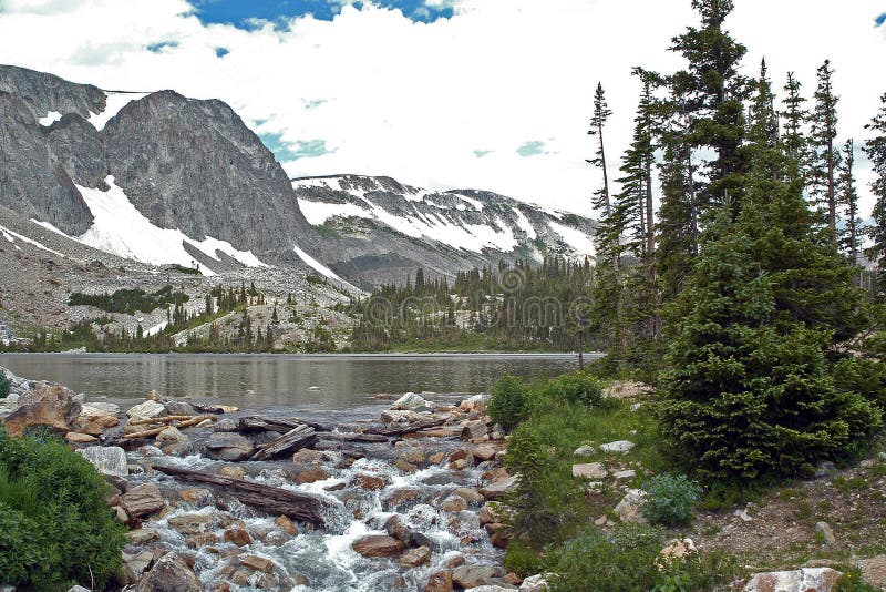 Lake Marie stock photo. Image of lake, landscape, snowyrange - 32558308