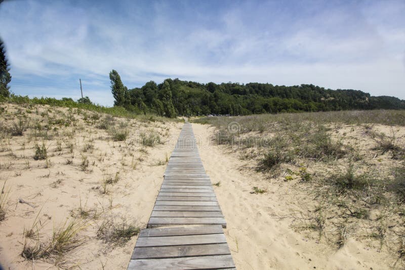 Elberta Beach, Frankfort, Michigan in Summer Stock Photo - Image of ...
