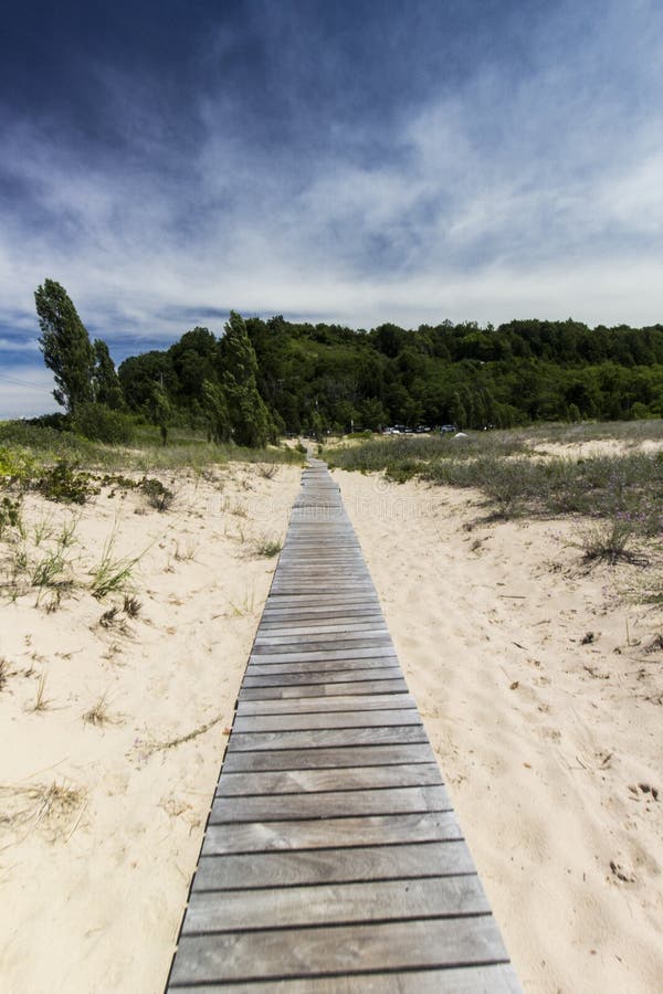 Elberta Beach, Frankfort, Michigan in Summer Stock Photo - Image of ...