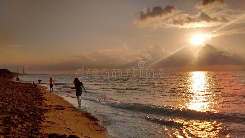 Lake Michigan stock image. Image of sunlight, coast, ocean - 76497611