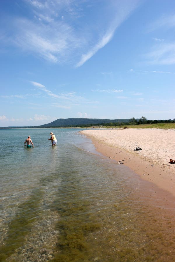 Lake Michigan Shoreline stock photo. Image of family, forest - 2184014