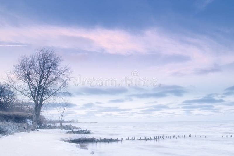 Lake Michigan in the Winter Stock Photo - Image of cold, chicago: 19187062