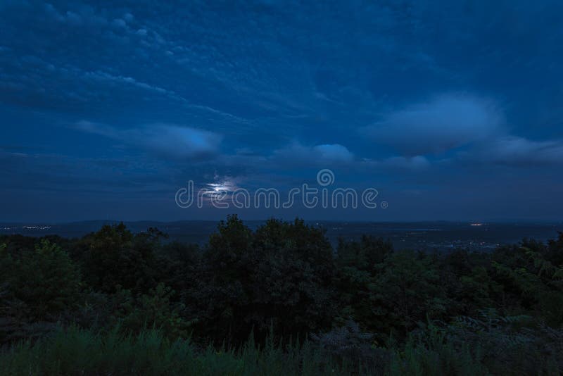 Night View from the Traps Overlook Stock Photo - Image of nonurban ...
