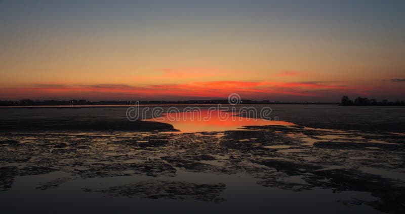 Bucharest Lake Vacaresti and Buildings Stock Photo - Image of city ...