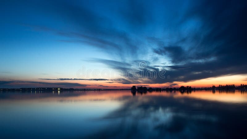 Bucharest Lake Vacaresti and Buildings Stock Photo - Image of city ...