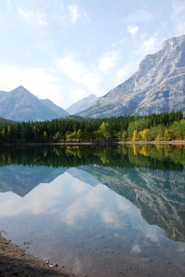 Lake and Mountain Reflections Stock Photo - Image of beautiful ...