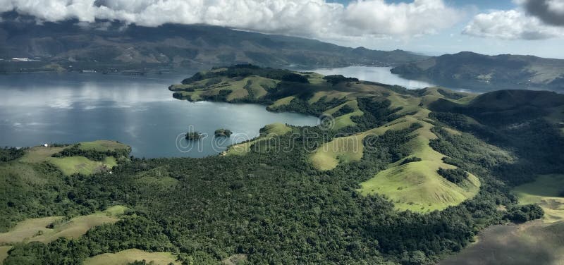 Lake and Mountain Sentani stock photo. Image of beauty - 235822164