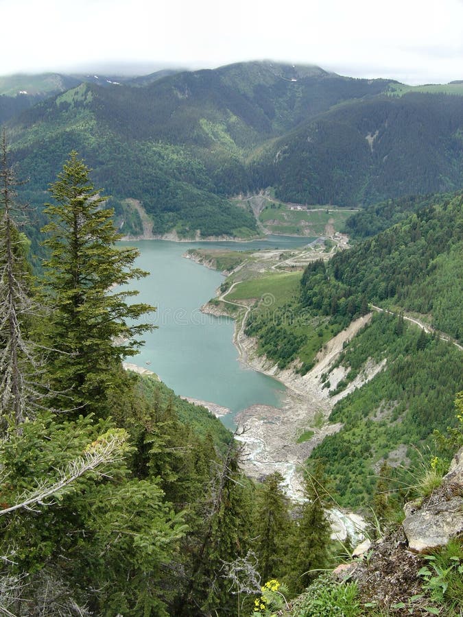 Lake between the mountains stock photo. Image of nature - 1061288