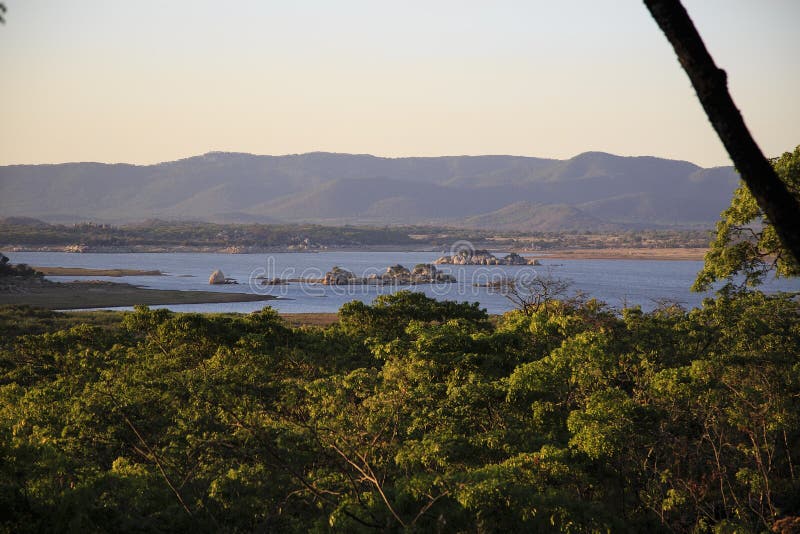 Lake Mutirikwi / Kyle stock photo. Image of coast, reservoir - 52234706