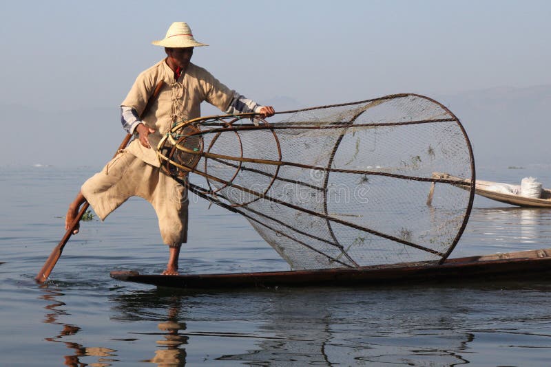 Lake in Myanmar in spring editorial stock image. Image of myanmar ...