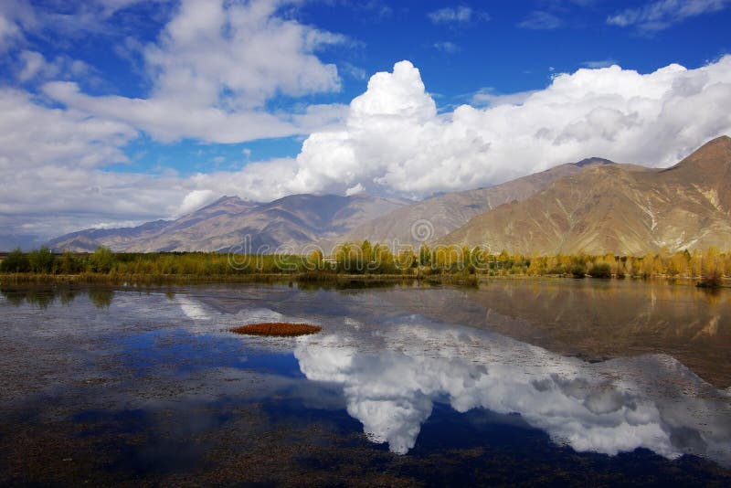 A lake near Lhasa city stock photo. Image of landscape - 19363904