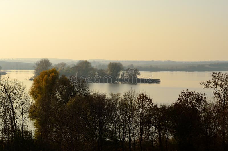 Lake stock image. Image of uman, reservoir, village, autumn - 57193211